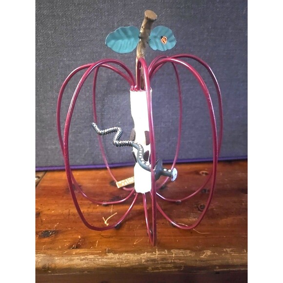 Handmade | Accents | Unique Large Metal Wire Apple Art Sculpture 1 Tall ...